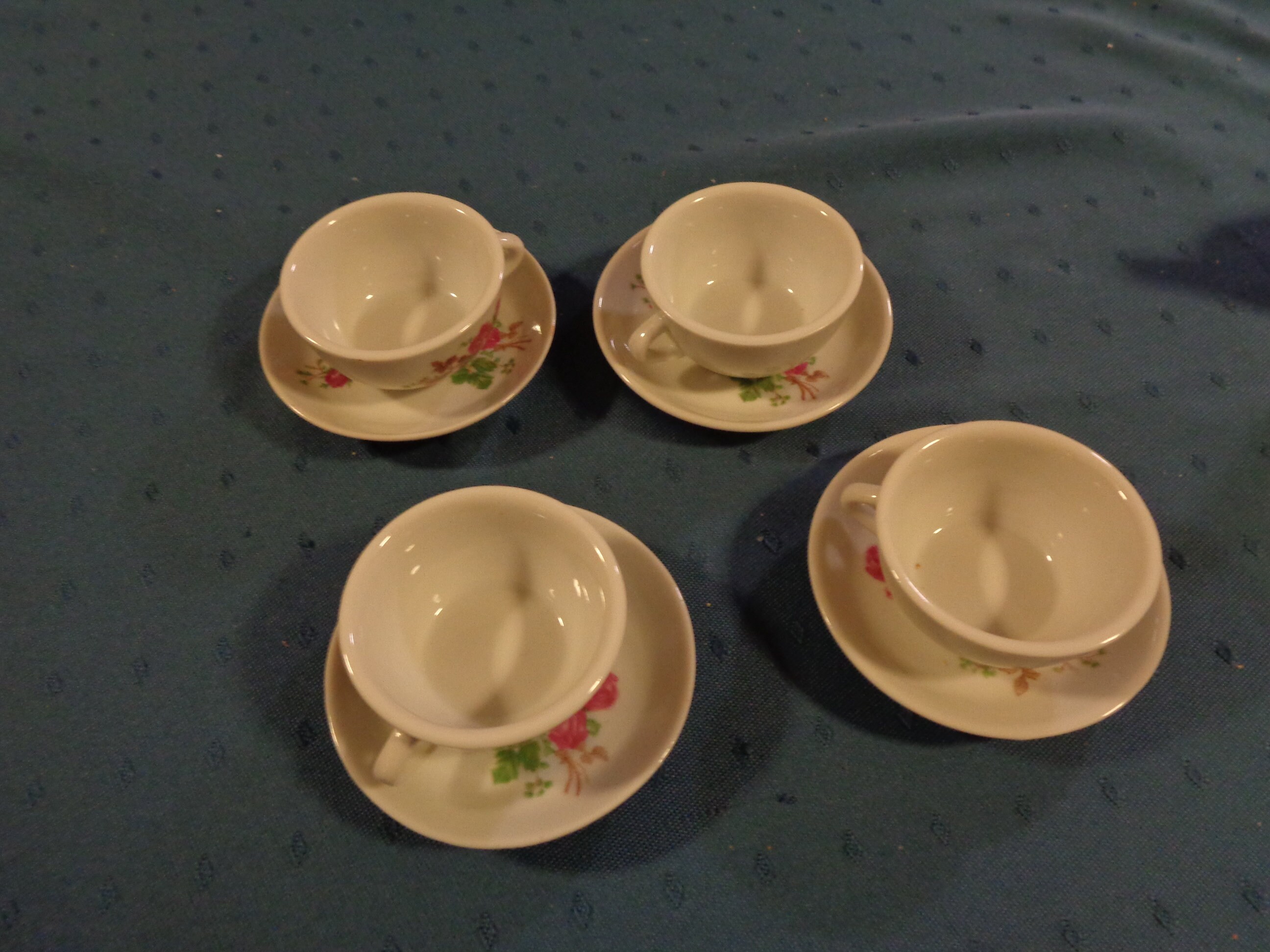 Twenty-one Piece Tea Set of Mini China With Rose Pattern - Etsy