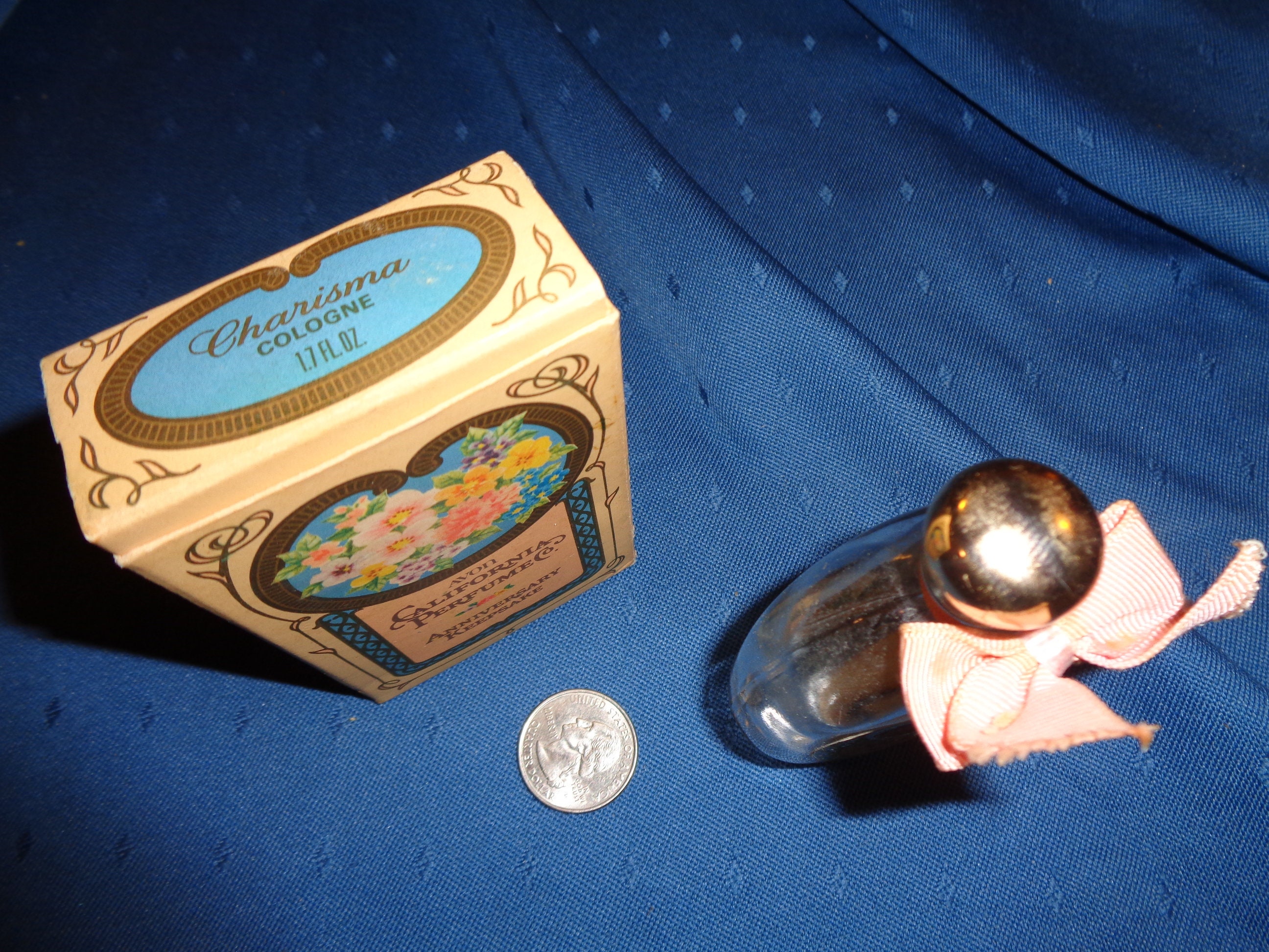 Avon, California Perfume, Anniversary Keepsake Bottle in Original Box ...
