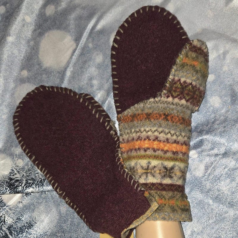 Upcycled Mittens - Etsy
