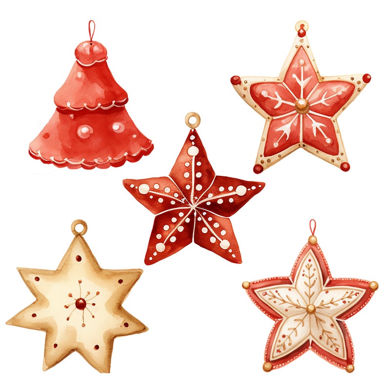 Christmas Winter Clip Art, Hand Drawn - Etsy