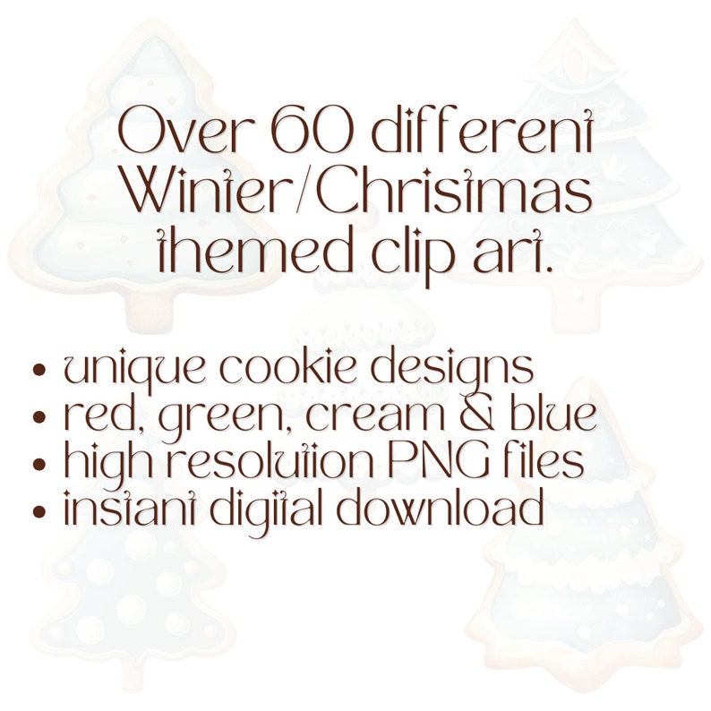 Christmas Winter Clip Art Hand Drawn - Etsy