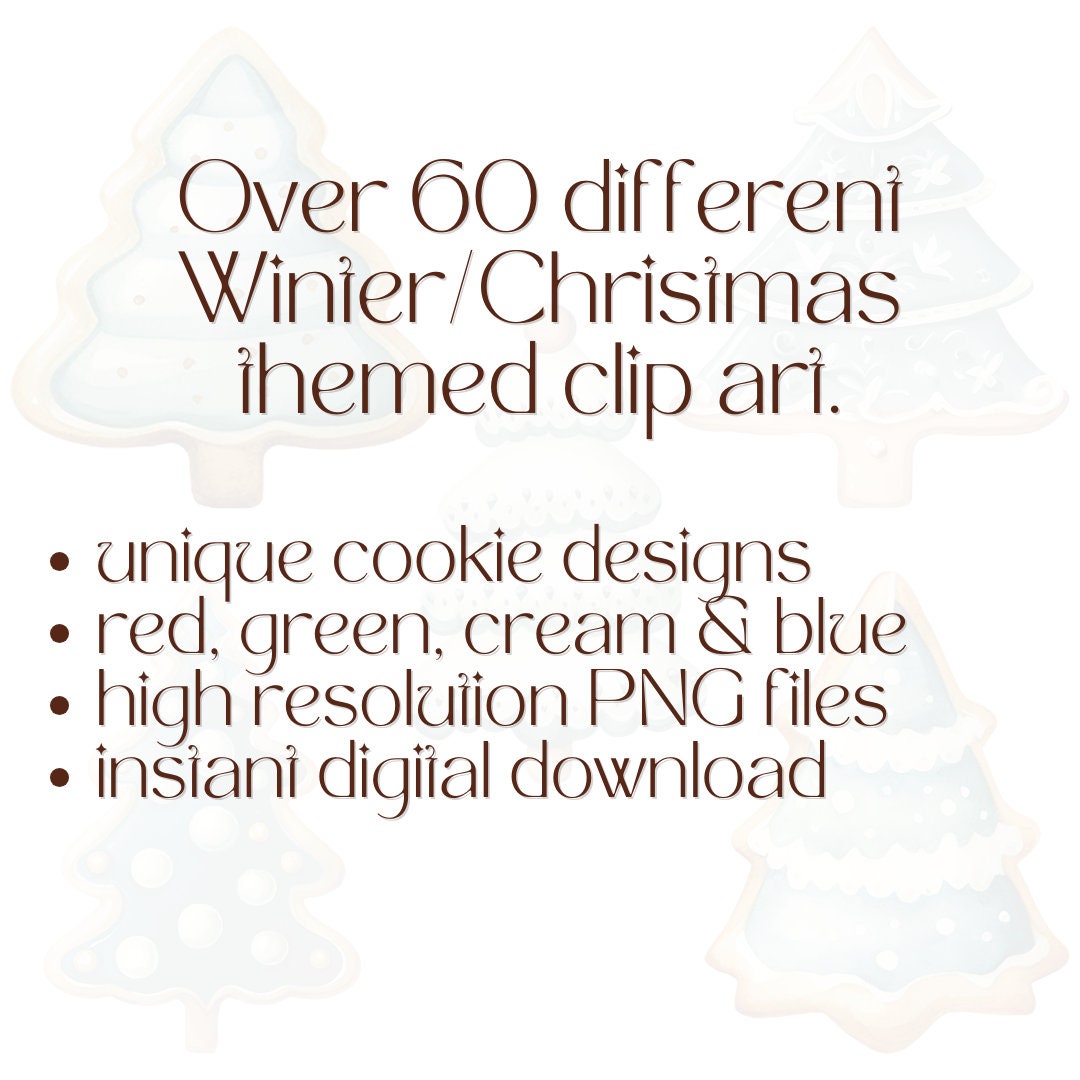 Christmas Winter Clip Art, Hand Drawn - Etsy