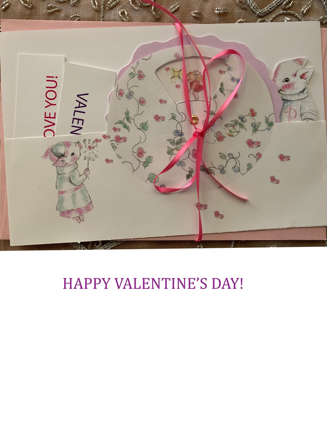 Valentine Movable Greeting Card - Etsy