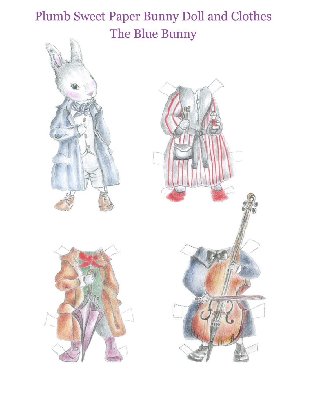 Paper Doll Bunny Kit - Etsy