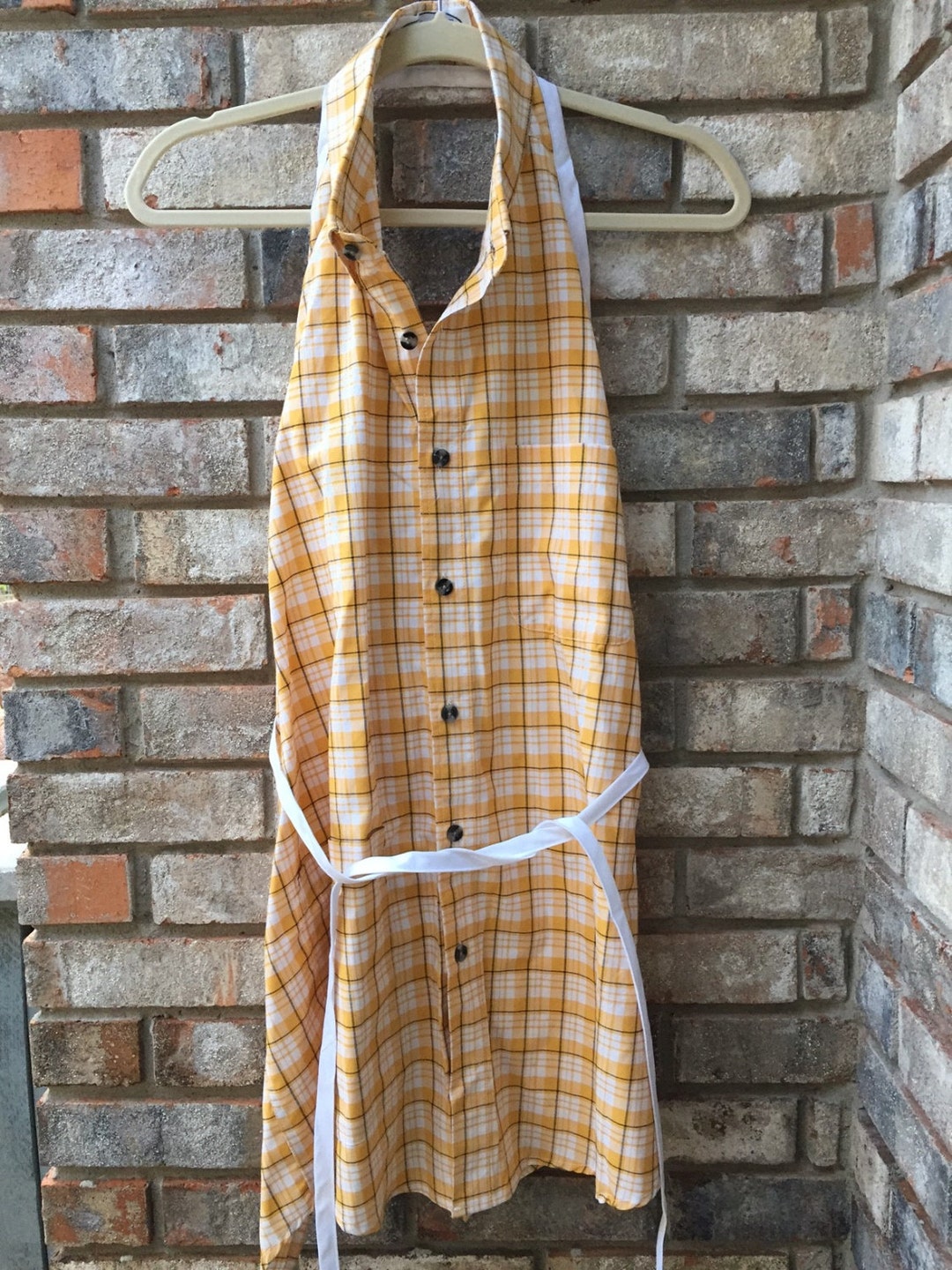 Monogrammed Preppy Button Down Apron Embroidered Apron Personalized ...