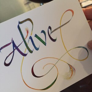 ALIVE With Personalization, Set of Six - Etsy