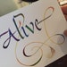 ALIVE With Personalization, Set of Six - Etsy