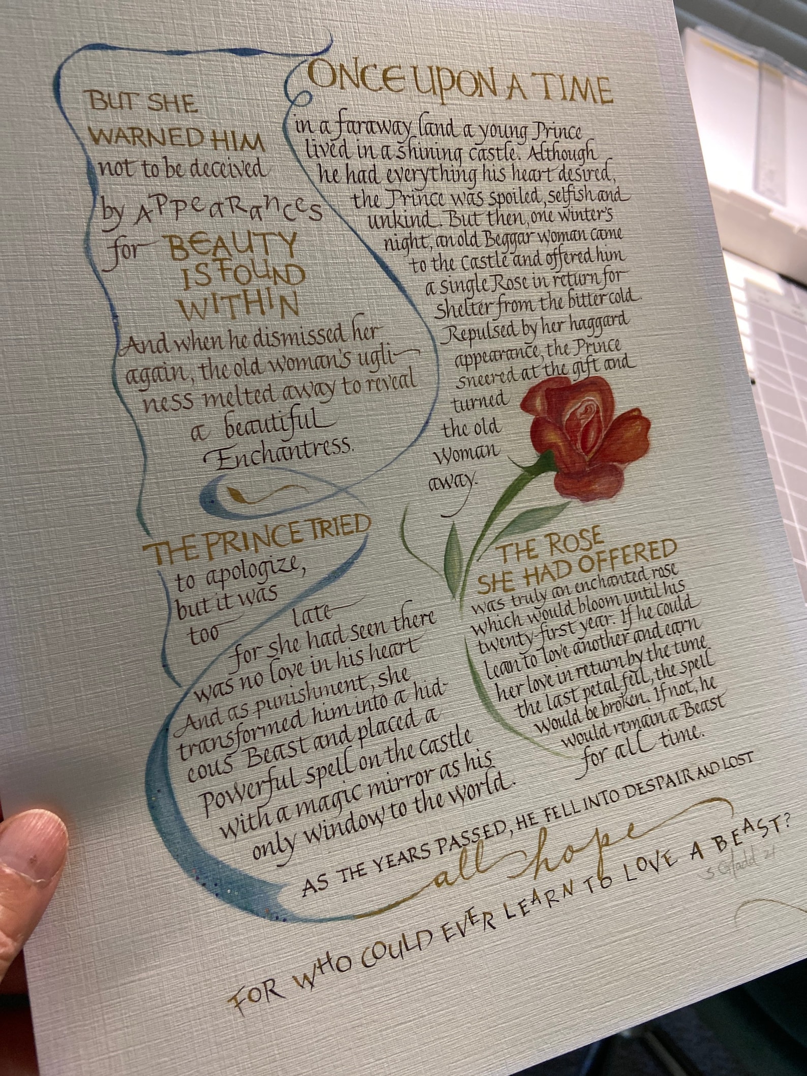 ONCE UPON A TIME Notecard - Etsy