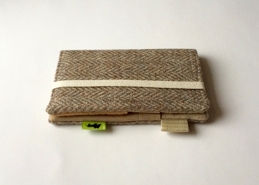 Wool iPhone Wallet, Tweed Wallet, Wool Tweed Cell Phone Wallet, iPhone ...