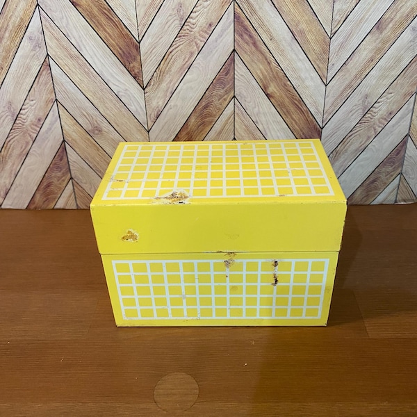 Metal Recipe Box - Etsy