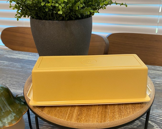 Vintage Tupperware Butter Dish 636 With Lid 637 Yellow Harvest - Etsy