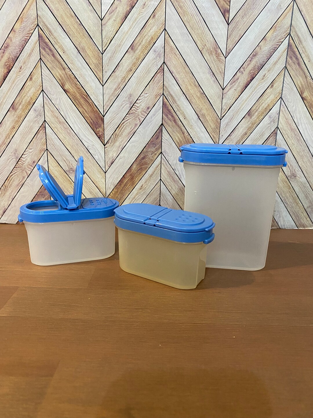Vintage Tupperware Blue Top Spice Jars #1843 OR #1846 - Single Spice ...