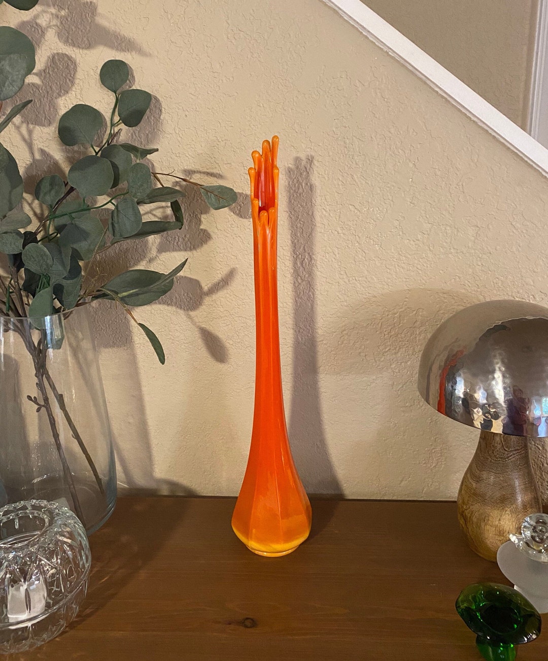 Vintage LE Smith Bittersweet Panel Swung Vase 20 Inches Tall - Etsy