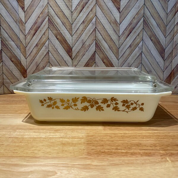 Pyrex Golden Leaf - Etsy