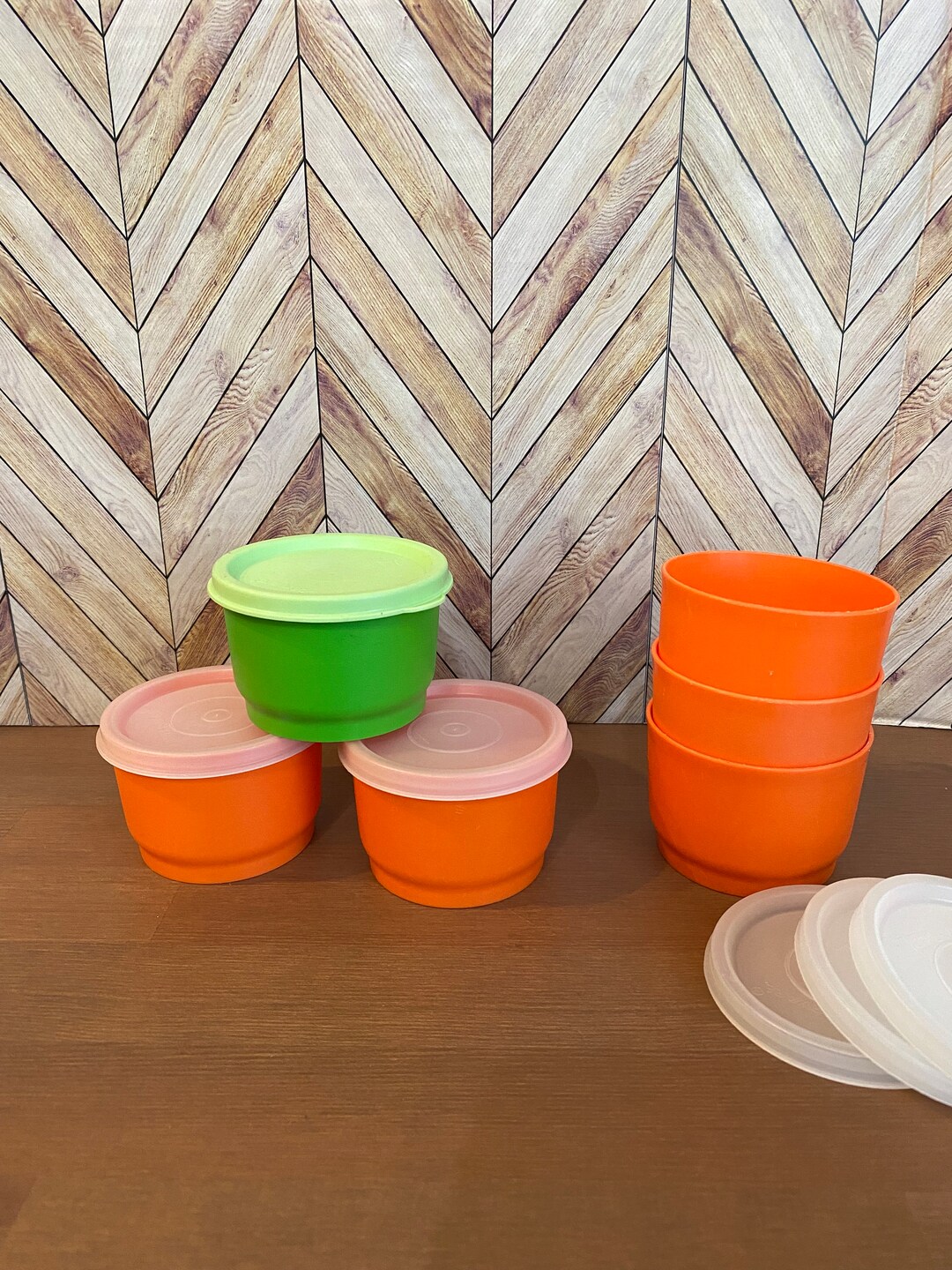 Vintage Tupperware Stackable Snack Container Small 1229 With Lid 297 ...