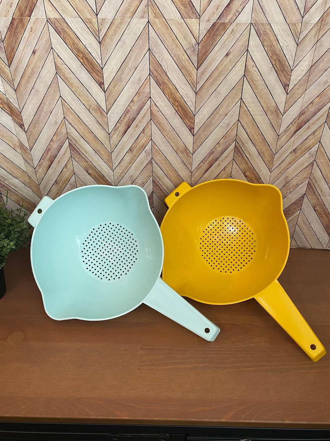 Vintage Tupperware Yellow Handled Large Strainer/ Colander #1523 - Etsy