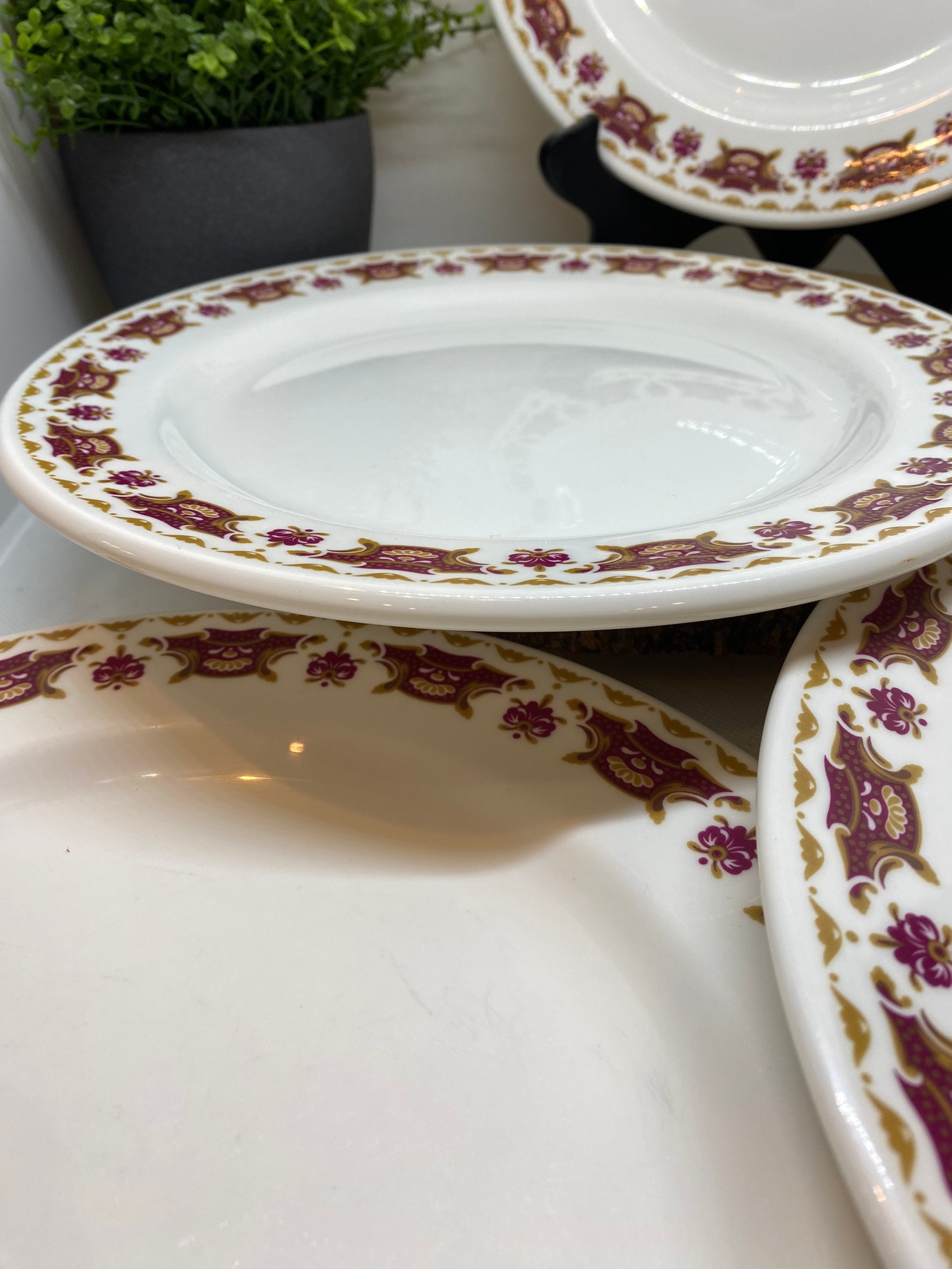 Vintage Wedgewood Bone China Hotelware 10 Inch Dinner Plates- Set of 4 ...