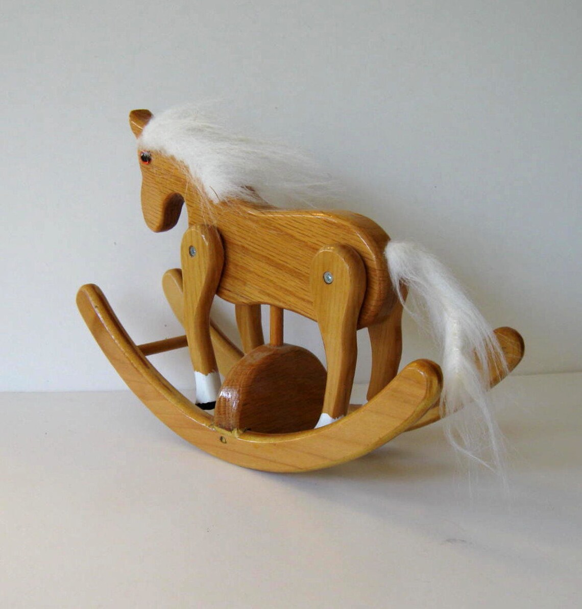 Handmade Vintage Wood Rocking Horse Primitive Folk Art - Etsy
