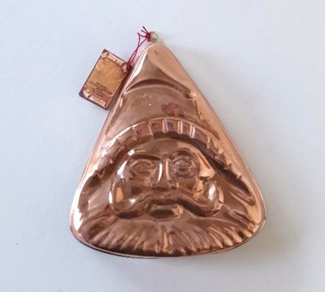 Copper Santa Claus Mold 10 Holiday Baking Christmas Vintage Copperware ...
