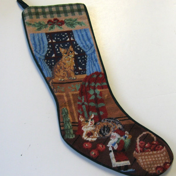 Cat Needlepoint - Etsy