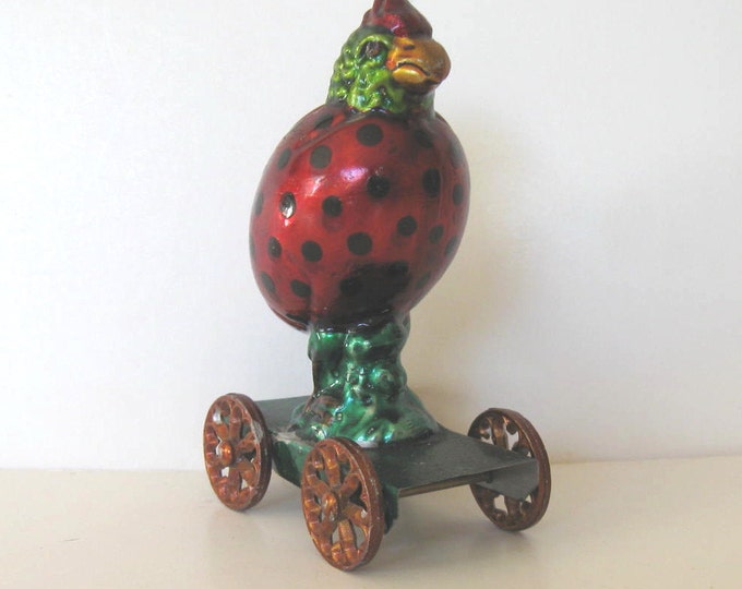 Unusual Vintage Bird Metal Pull Toy, Artist Signed and Dated, Home ...