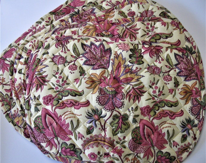 SALE, 6 Vintage Pierre Deux French Country Placemats, Quilted Cotton ...