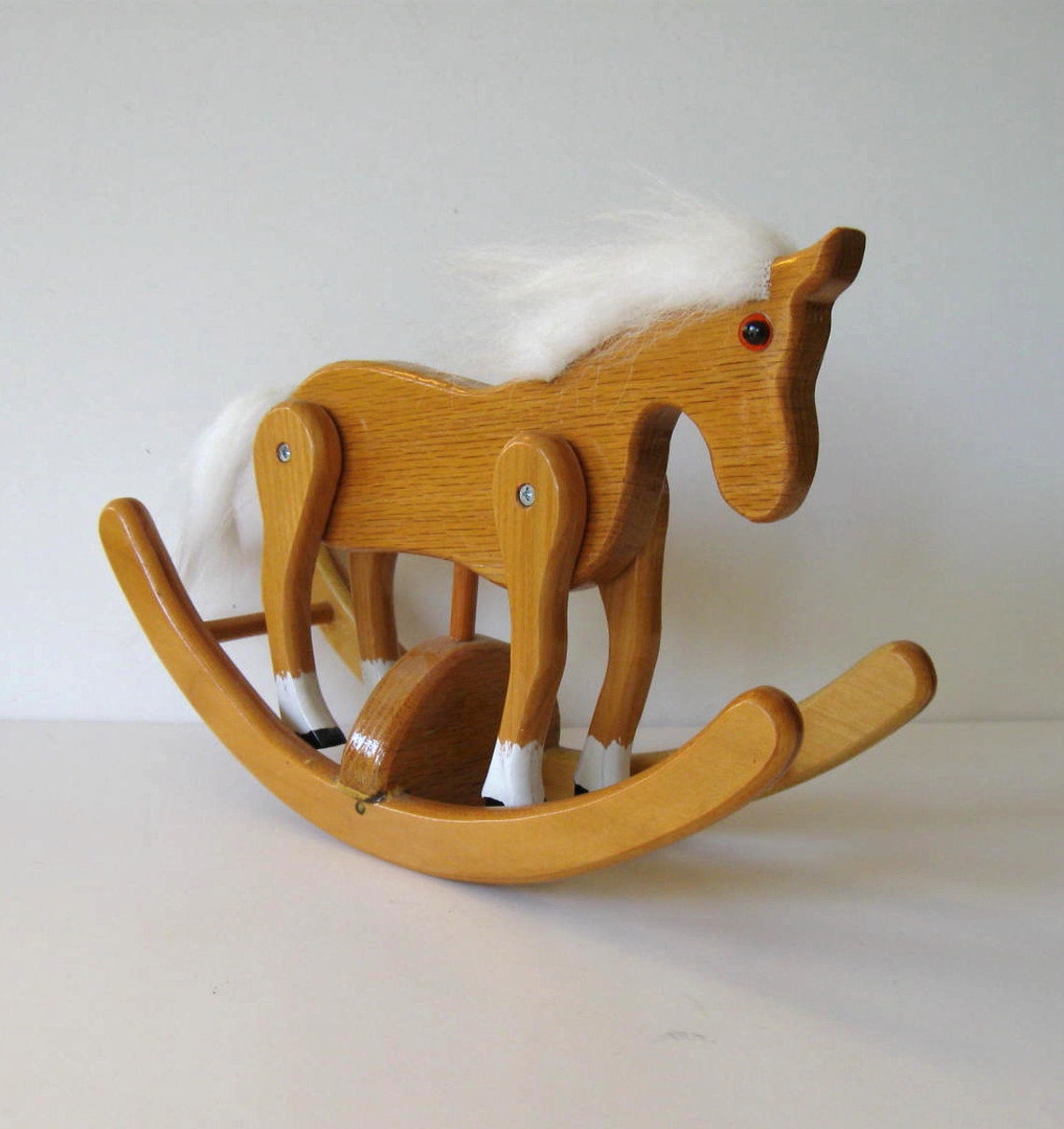 Handmade Vintage Wood Rocking Horse Primitive Folk Art - Etsy