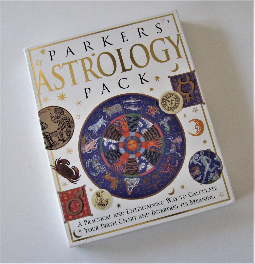 Vintage "parkers' Astrology Pack", Astrology Kit, Illustrated Guide ...