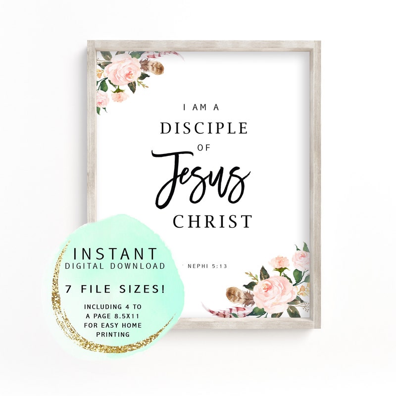 I Am a Disciple of Jesus Christ - Etsy