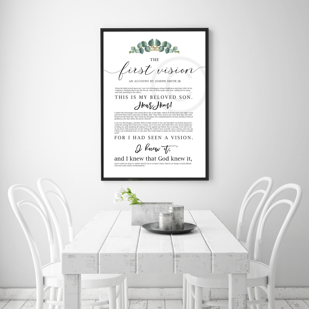 Latter Day Saint Printable Wall Art the First Vision, Instant Download ...