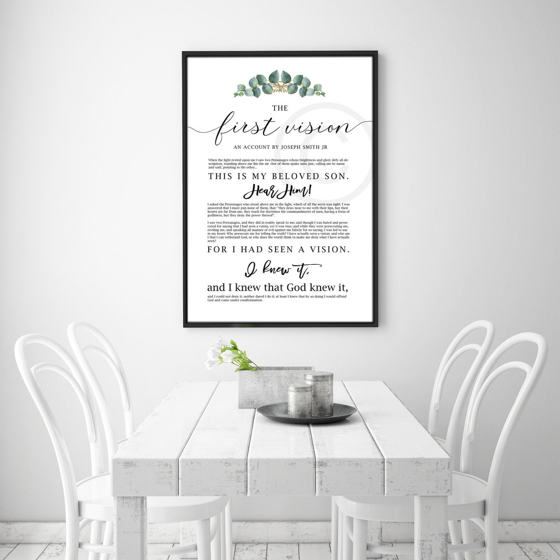Latter Day Saint Printable Wall Art the First Vision, Instant Download ...