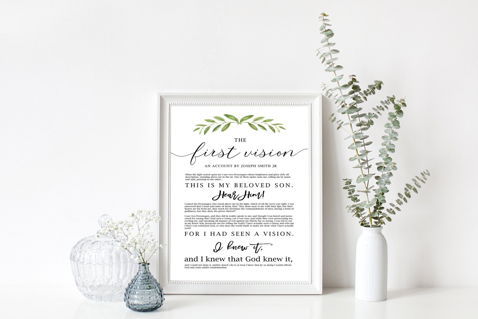 Latter Day Saint Printable Wall Art the First Vision, Instant Download ...