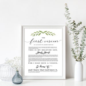 Latter Day Saint Printable Wall Art - the First Vision, Instant ...