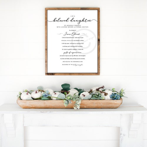 New Young Women Theme PRINTABLE / Updated YW Theme / LDS | Etsy