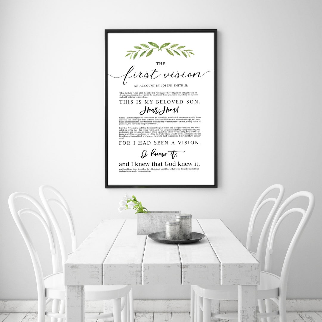 Latter Day Saint Printable Wall Art - the First Vision, Instant ...
