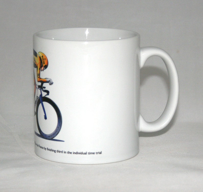 Cycling Mug. Geraint Thomas on TT Bike Tour De France Winner - Etsy