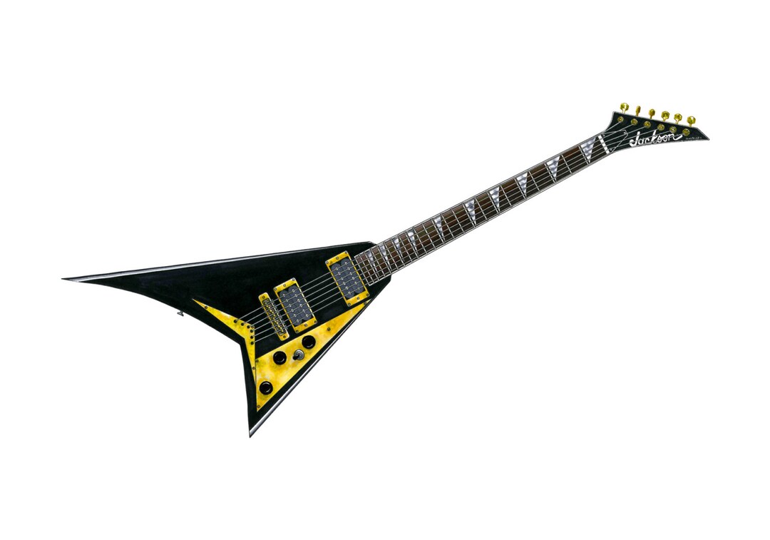 Randy Rhoads' Black Jackson Prototype POSTER PRINT A1 Size - Etsy