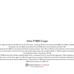 Volvo P1800 Coupe Greeting Card A5 Size - Etsy