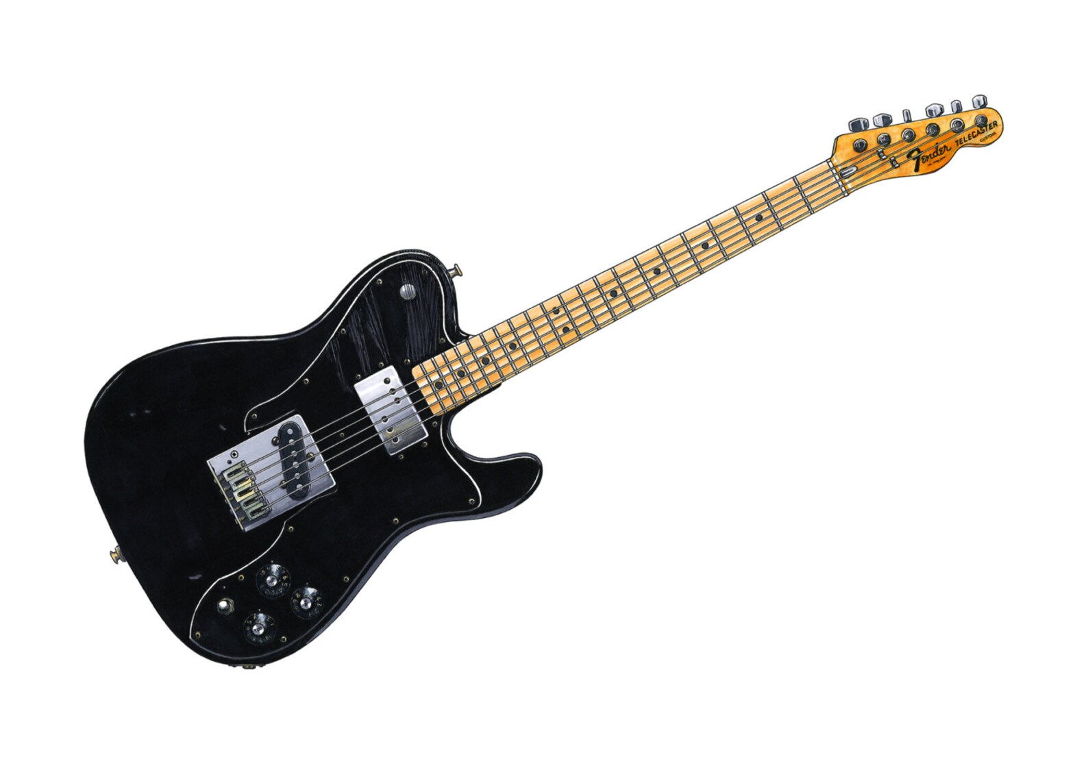 Keith Richards Fender Telecaster Custom POSTER PRINT A1 Size | Etsy