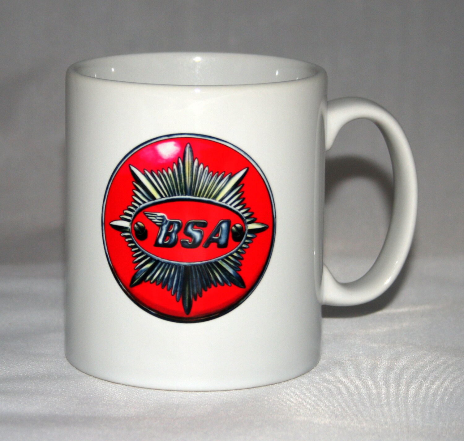 Motorbike Mug. BSA Gold Star DBD34 and Tank Badge - Etsy