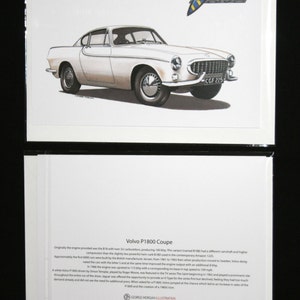 Volvo P1800 Coupe Greeting Card A5 Size - Etsy