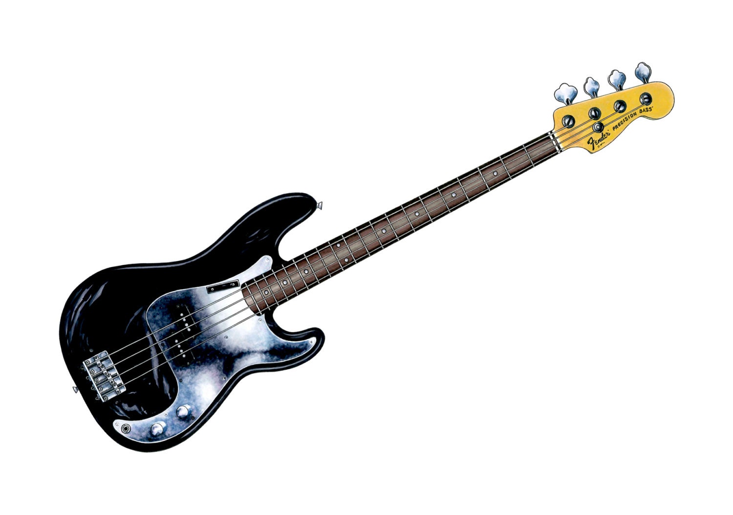 Phil Lynott's Fender P Bass POSTER PRINT A1 Size | Etsy