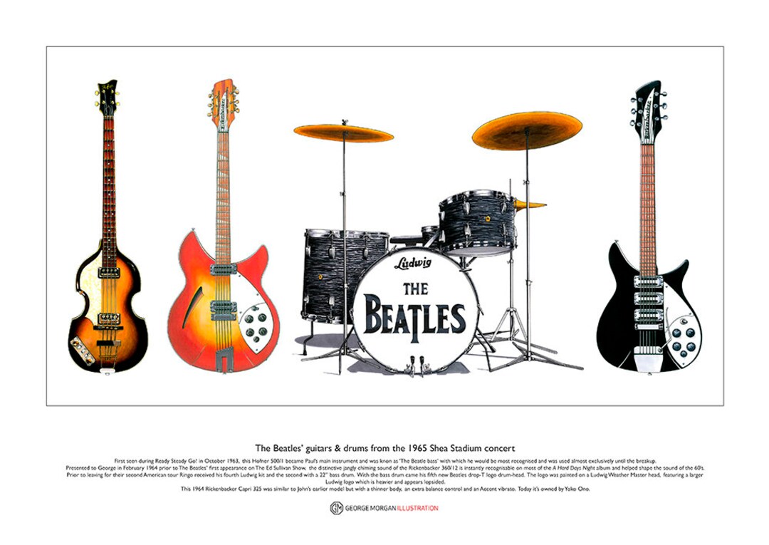 The Beatles Gear From the Shea Stadium Concert, Signed Limited Edition ...