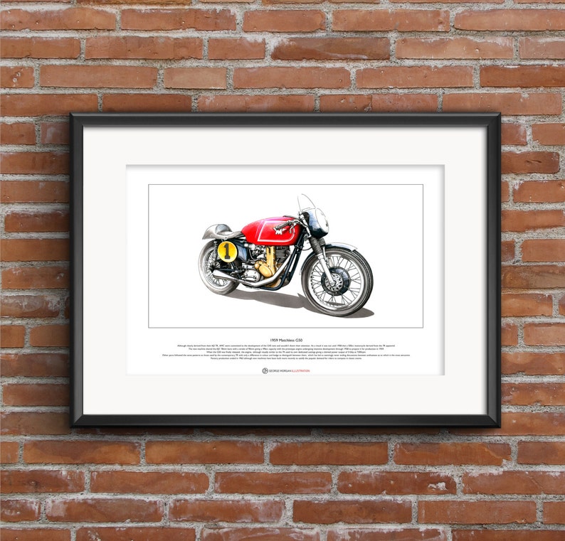 Matchless G50 Limited Edition Fine Art Print A3 Size | Etsy