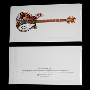 Mani's Rickenbacker 4005 Greeting Card DL Size - Etsy