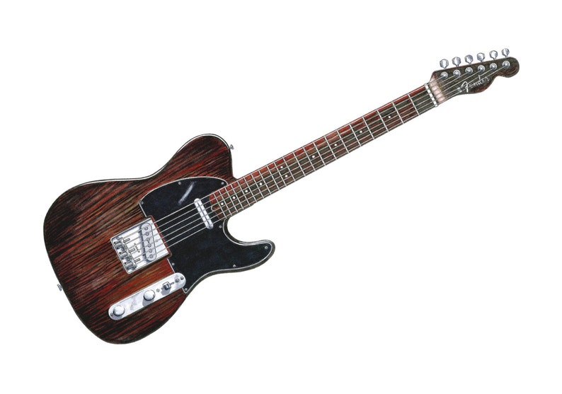George Harrison's Rosewood Fender Telecaster POSTER PRINT - Etsy