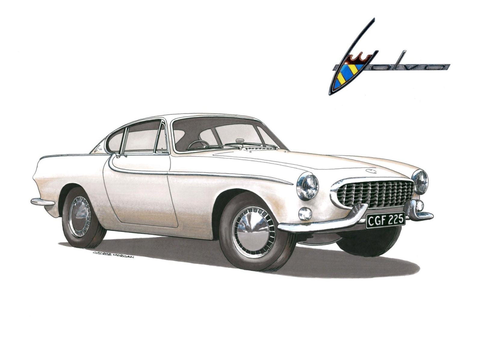 Volvo P1800 Coupe Greeting Card A5 Size - Etsy