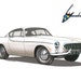 Volvo P1800 Coupe Greeting Card A5 Size - Etsy