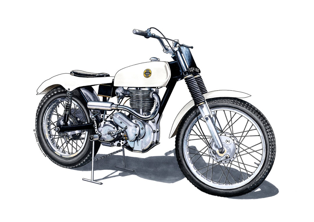 Ariel HT5 Sammy Miller's Trials Bike GOV 132 A5 Size - Etsy