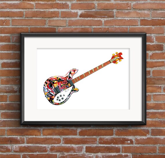 Mani's Rickenbacker 4005 Guitar POSTER PRINT A1 Size | Etsy